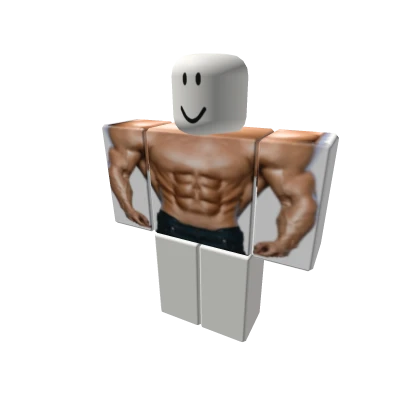 Buffed Muscles gigachad abs strong fat troll meme - Roblox