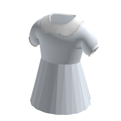 Vestido de Boneca Azul com Colarinho Ruffled - Roblox