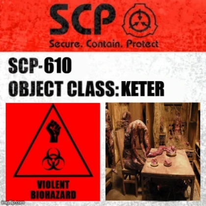 SCP-610 label