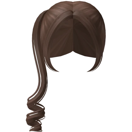 Cute Curly Side Ponytail in Brown | Roblox Item - Rolimon's