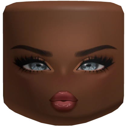 Blue Eye Fierce Diva Glam Makeup Face Red Brown | Roblox Item - Rolimon's
