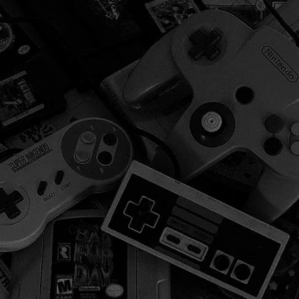 Black Gaming Consoles Aesthetic