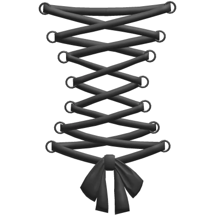 full black back corset doll laces | Roblox Item - Rolimon's