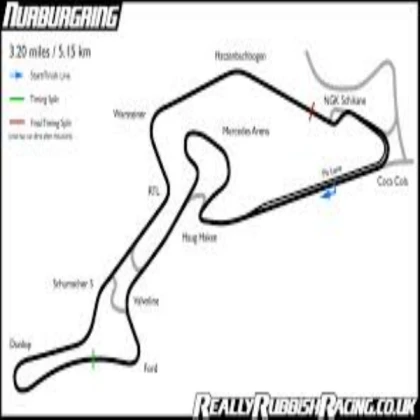 nurburgring (short) track map