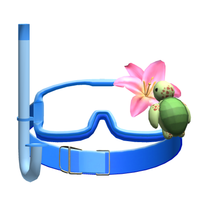 Flor de verano y gafas de natación de snorkel de tortuga - Roblox