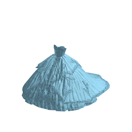 ♾️ Vestido de princesa real azul claro - Roblox
