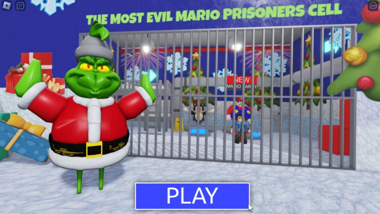 PRISÃO GRINCH RUN! (Obby) - Roblox