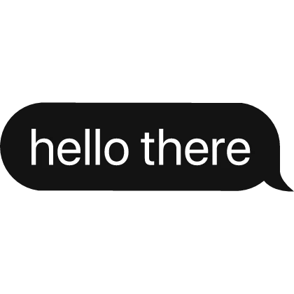 hello there text bubble | Roblox Item - Rolimon's
