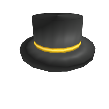 Yellow Banded Top Hat - Roblox