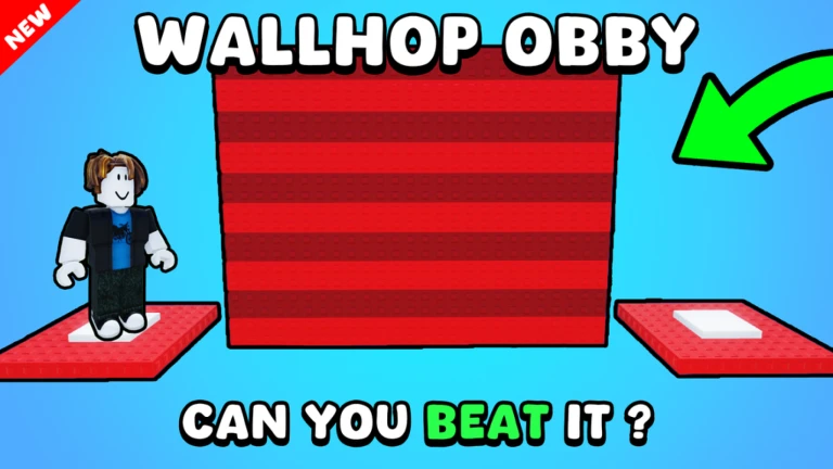 Nearly IMPOSSIBLE Wall Hop Obby | Juega en Roblox
