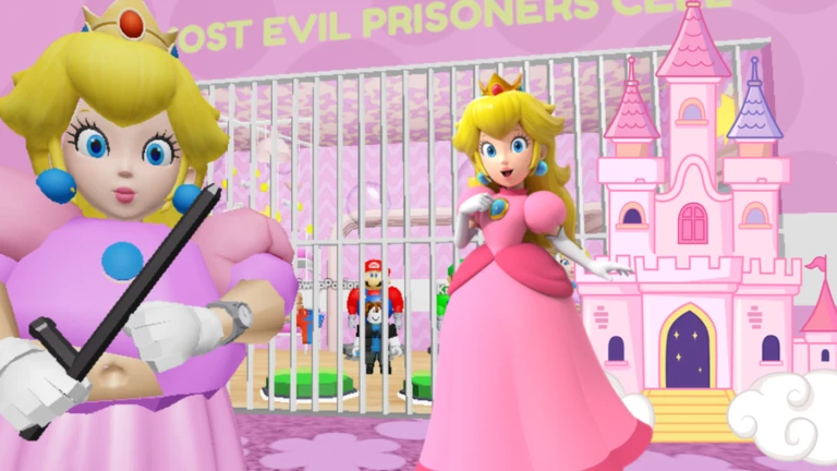 ¡LA PRINCESA PEACH BARRY SE ESCAPA DE LA PRISIÓN! (OBBY) - Roblox