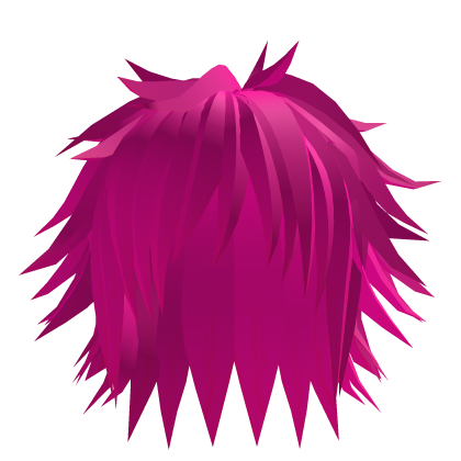 Fuchsia Pink Scene Emo Cabelo [NEON] - Roblox