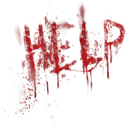 Bloody Help Sign