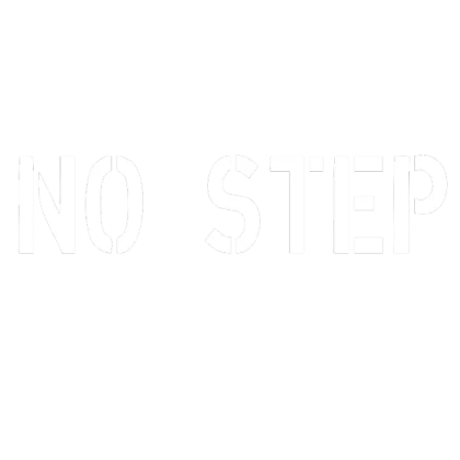 NO STEP Warning Sign