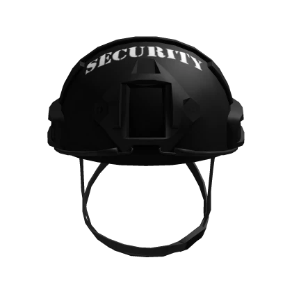 "SECURITY" Black Tactical FAST Operator Helmet | Roblox Item - Rolimon's