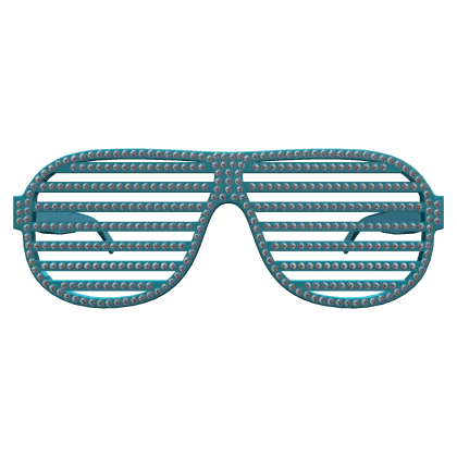 Scene Shutter Glasses Blue Studded 2000s Swag | Roblox Item - Rolimon's