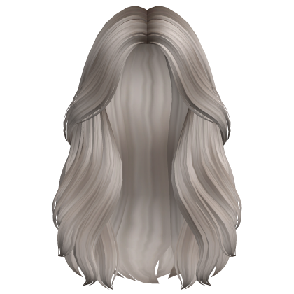Rambut Gadis Bergelombang Panjang Berlapis-lapis Luas (Ash Blonde) - Roblox