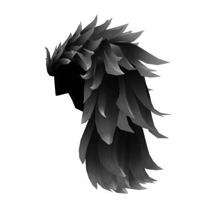 Anime Sukuna Long Mohawk Hair dalam Hitam dan Putih - Roblox