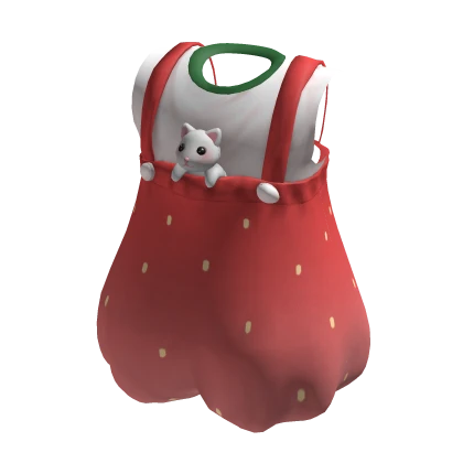 Strawberry Cuddle Hamster Overalls | Roblox Item - Rolimon's