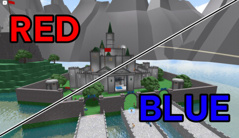 Vermelho vs Azul - Guerras de Castelo - Roblox