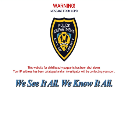 LCPD_Website_Warning