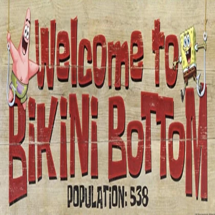 Bikini Bottom sign
