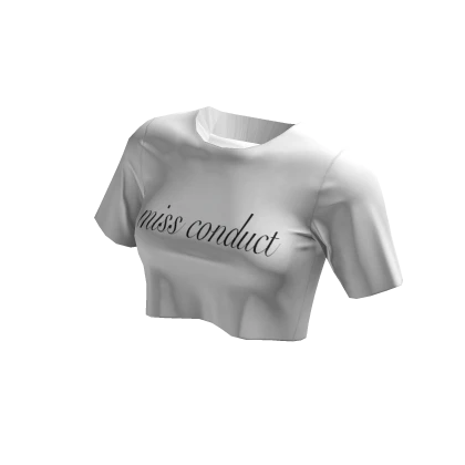 miss conduct cropped shirt | Roblox Item - Rolimon's