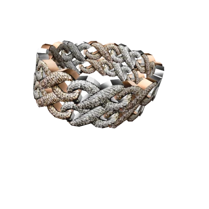 4.0 R6 infinity link silver & rosegold iced out | Roblox Item - Rolimon's