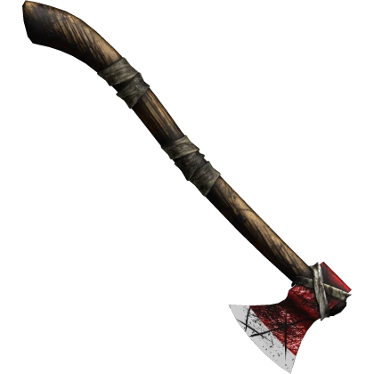 Red Grunge Back Fire Axe | Roblox Item - Rolimon's