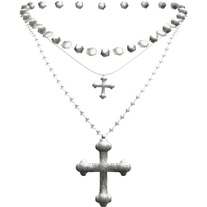 Silver Urban Cross necklace | Roblox Item - Rolimon's