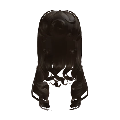 Long Dark Brown Swirly Royal Princess Curls | Roblox Item - Rolimon's