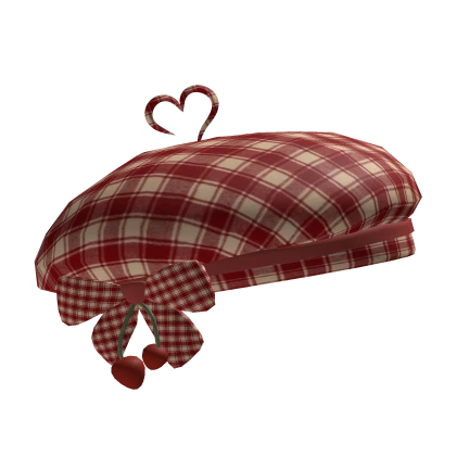 Red twee igary cottagecore cherry beret mori kei | Roblox Item - Rolimon's