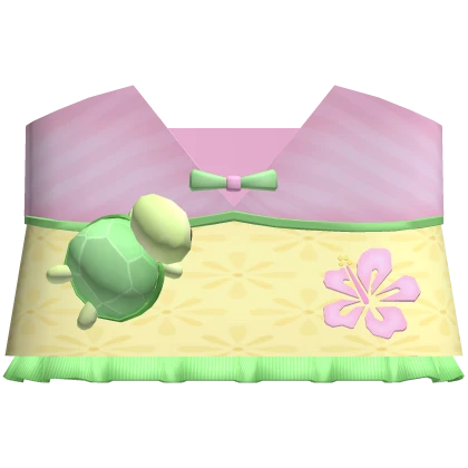 Cute Summer Turtle Tropical Top | Roblox Item - Rolimon's