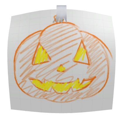 how to draw a pumpkin mask