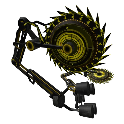 Dual Mechanical Cyber Saw (Yellow) | Roblox Item - Rolimon's