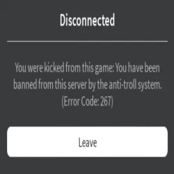 Kicked From Game Sign