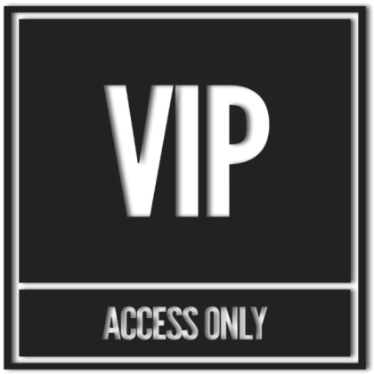 GLR: VIP Only Sign (Transparent)