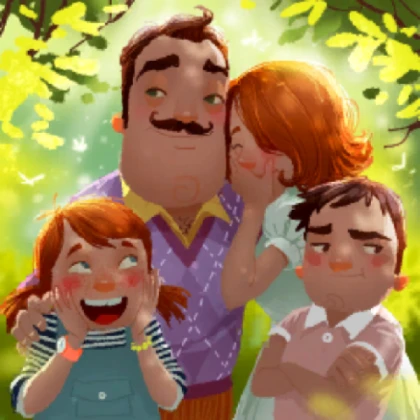 hello neighbor family photo