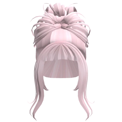 Pink Messy Bun | Roblox Item - Rolimon's