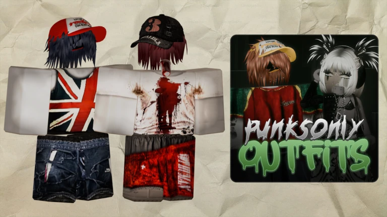 (1000+) 펑크 솔로 남성 & 여성 R6 & R15 의상 - Roblox