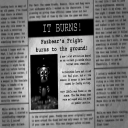 FNAF NewsPaper