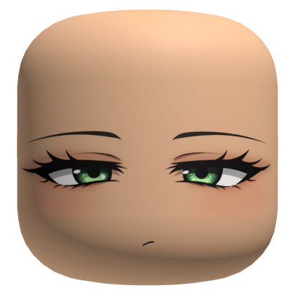 Cara bonita aburrida con ojos verdes - Luz - Roblox