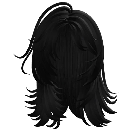 Cute Black Messy Hair | Roblox Item - Rolimon's