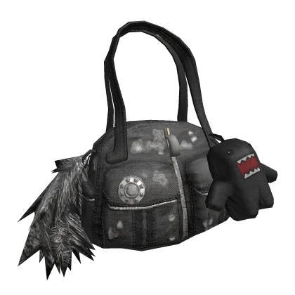 Vintage Denim Jean Bag with Y2k Keychains | Roblox Item - Rolimon's