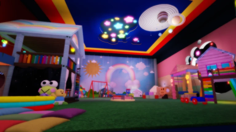 สนามเด็กเล่นทางประสาทสัมผัส GOOGLIE {KIDCORE/DREAMCORE} - Roblox