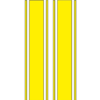 yellow racing stripes