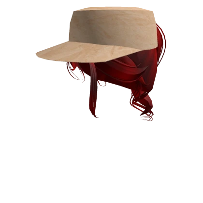 Red Hair With Military Cap | Roblox Item - Rolimon's