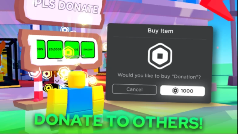 Pls Donate But Fake Robux 버전 3 - Roblox