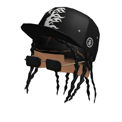 Black NYC Fitted w/ Braids | Roblox Item - Rolimon's