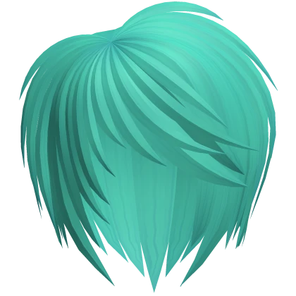cyan/teal messy layered scene emo hair | Roblox Item - Rolimon's